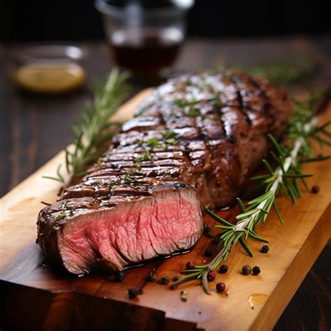 Premium Photo Grilled Medium Rare Steak