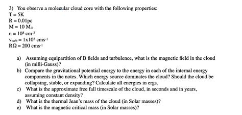 solved this is for my astrophysics class please show all