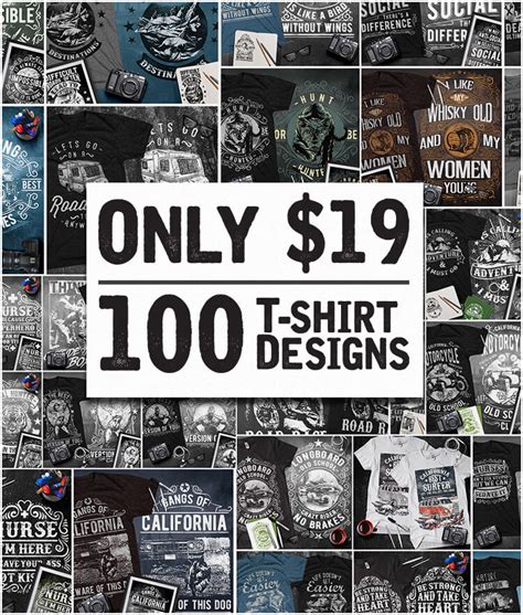 100 Premium T Shirt Designs Graphic Design Bundle Deals Graphicloot