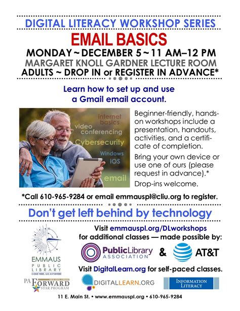 email basics emmaus public library