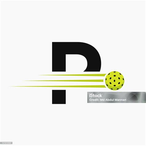 문자 P 알파벳 벡터 템플릿의 초기 피클 볼 로고 피클볼에 대한 스톡 벡터 아트 및 기타 이미지 피클볼 벡터 로고 Istock