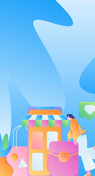 축제 쇼핑 전자 상거래 온라인 쇼핑 사람들 플랫 벡터 개념 작업 손으로 그린 그림 금융에 대한 스톡 벡터 아트 및 기타 이미지 금융 다중 색상 등장인물 Istock