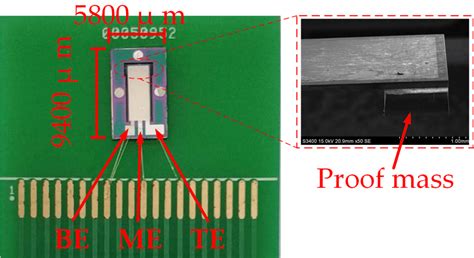 Photograph Of Packaged Acceleration Sensor Chip Download Scientific