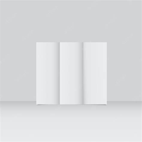빈 종이 브로셔 이랑 템플릿입니다 프리미엄 벡터
