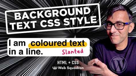 Highlight Background Text Shape Colour And Style Html And Css Youtube