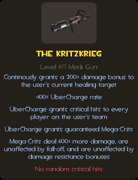 Balancing Every Unique Weapon In Tf2 Day 107 The Kritzkrieg Rtf2