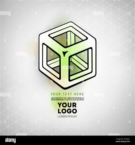 Vector Geometric Figure Cube Logo Design Stock Vector Image And Art Alamy