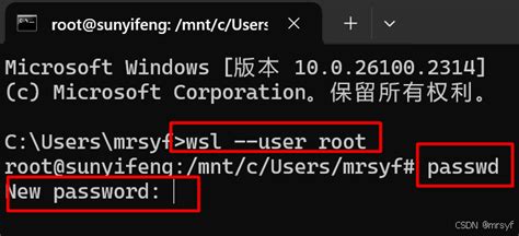 Windows的wsl Ubuntu子系统重置root或其他用户的密码wsl Root密码 Csdn博客