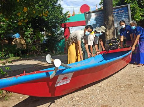 ရေဘေးကယ်ဆယ်ရေးလုပ်ငန်းများ၌ အသုံးပြုနိုင်ရန်နမ့်ခုံးရှမ်းများပရဟိတ လူမှုကူညီရေး ဗဟိုမှ လင်းခေးမ