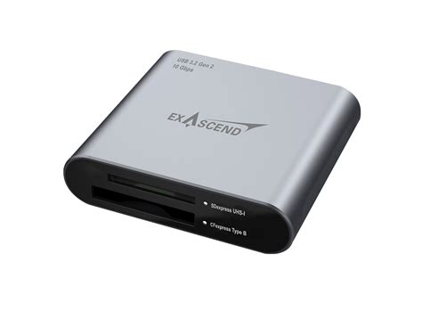 Đầu đọc thẻ nhớ SD CFexpress Exascend Dual Slot USB Type C