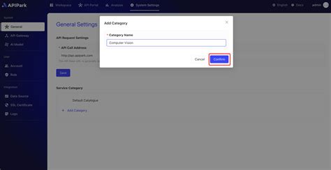 常规设置 Apipark Docs