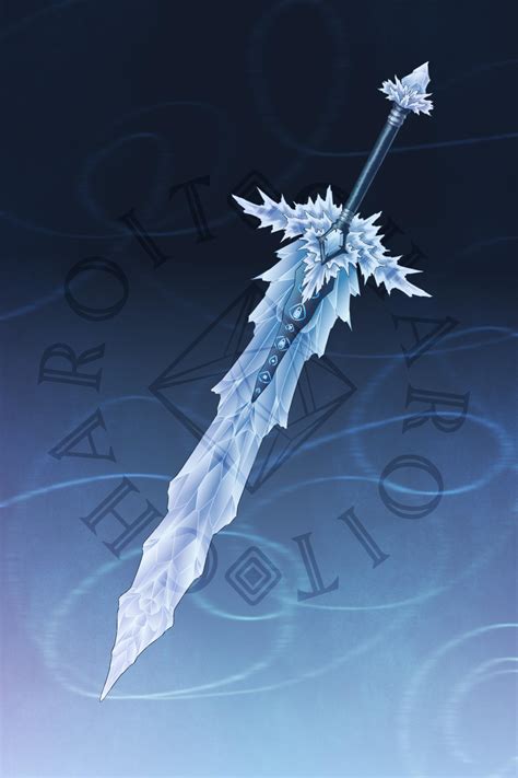 Icy Great Sword Custom By Charawayfarer On Deviantart