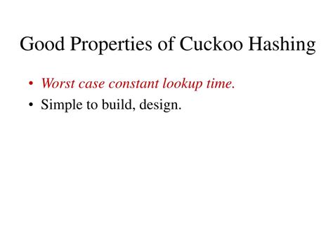 Ppt Cuckoo Hashing And Cams Powerpoint Presentation Free Download Id3732023