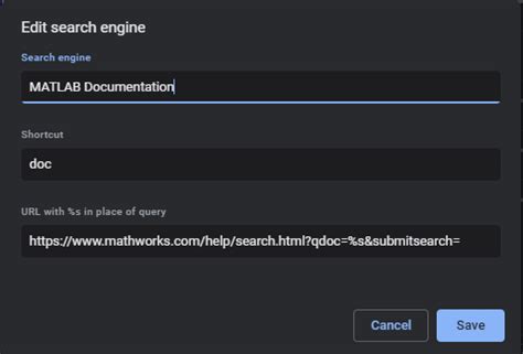 Quick Matlab Doc Search In Chrome Rmatlab