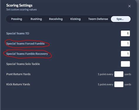 Sleeper Strange Default Fumble Recovery Scoring Rffcommish