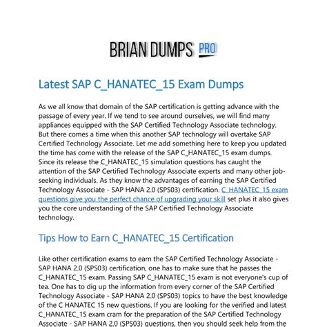 Boost Your Career With C HANATEC 15 Exam Cram Questions Pdf DocDroid