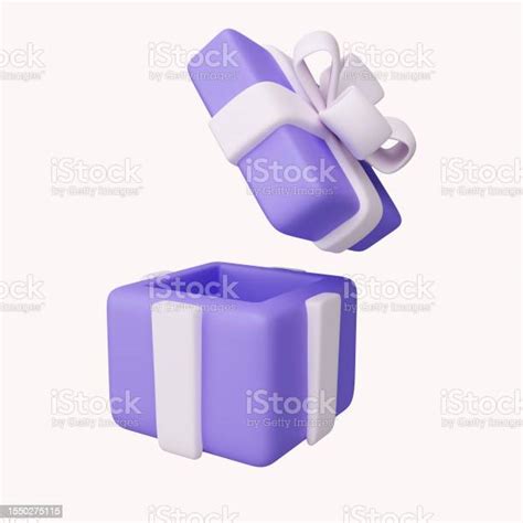 쇼핑 컨셉을 위한 3d 보라색 선물 상자 아이콘은 흰색 배경에 분리되어 있습니다 3d 렌더링 그림입니다 클리핑 패스 3차원 형태에 대한 스톡 사진 및 기타 이미지 Istock