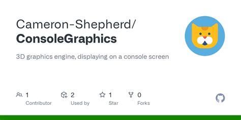 GitHub Cameron Shepherd ConsoleGraphics D Graphics Engine Displaying On A Console Screen