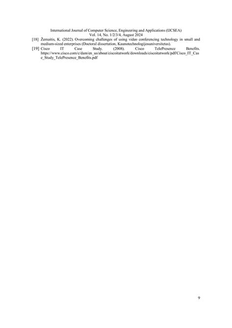 Estimation Formula For Indirect Value Realization Of Virtual Meetings Pdf
