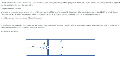 Solved Consider The Schematic Below Which Shows A Flow From Chegg