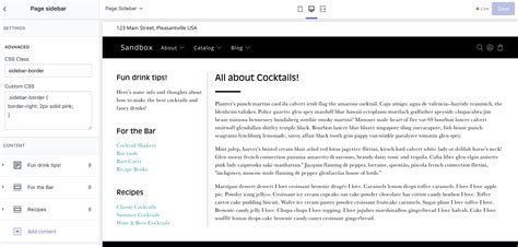 Flex Templates Page With Sidebar Out Of The Sandbox