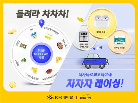 Kb캐피탈 Kb차차차 룰렛 레이싱 이벤트 실시 전자신문
