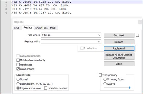 regex regular expression notepad how do i delete a portion of text