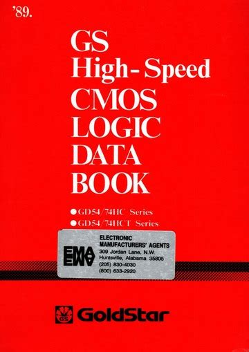 GS High Speed CMOS Logic Data Book Gold Star May GoldStar Free Download Borrow And