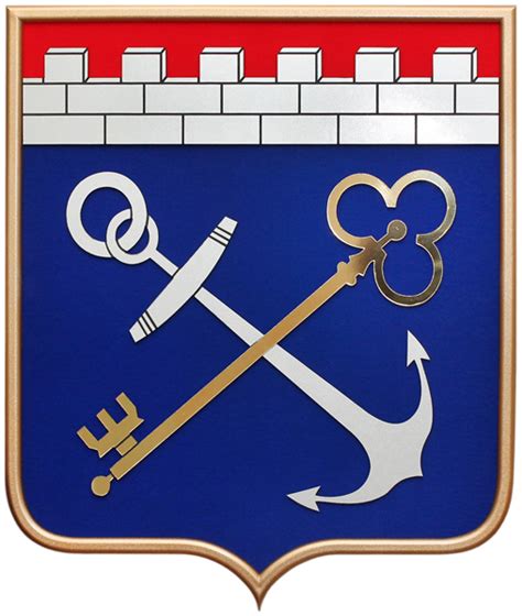 Герб Ленинградской области рельефный от производителя