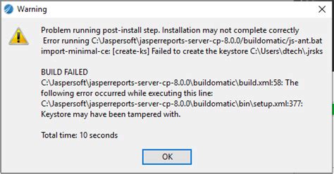 Jasperreport Server Installation Error Products Jaspersoft Community