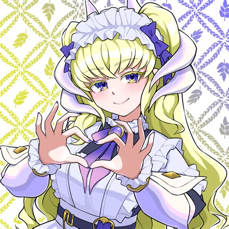 Yata Masahara Ladys Dragonmaid Yu Gi Oh Commentary Request 1girl Blonde Hair Blue Eyes