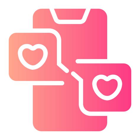 Dating App Generic Flat Gradient Icon