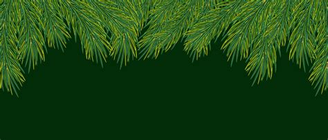 녹색 배경에 격리 된 전나무 가지 배경 또는 크리스마스 트리의 가지와 테두리 갈랜드 휴일 장식 새해와 크리스마스 가문비나무에 대한 스톡 벡터 아트 및 기타 이미지 Istock