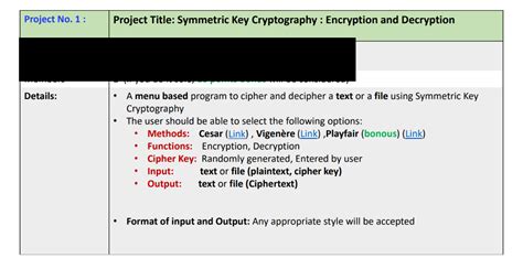 Solved Project No 1 Project Title Symmetric Key