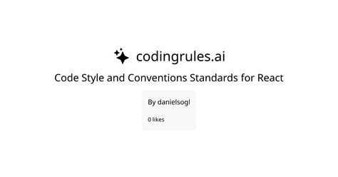 code style and conventions standards for react coding rules