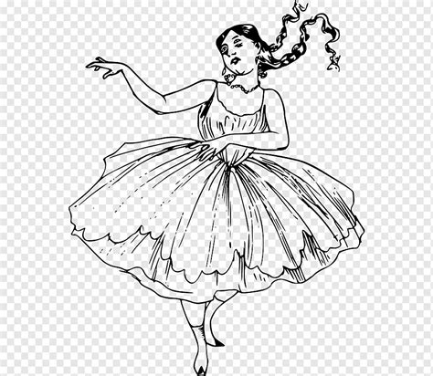 댄스 드로잉 댄스 레이디 다른 사람 발레 댄서 흑백 Png Pngwing
