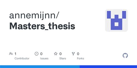 Github Annemijnnmastersthesis