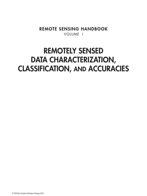 Remotely Sensed Data Characterization Classification And Accuracies Pdf Remote Sensing Sea