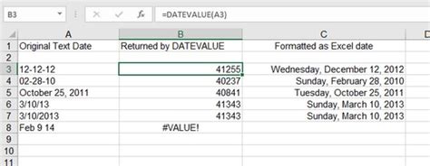 How To Convert A Date From Text With Excels DATEVALUE Function