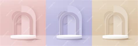 배경 벡터 디자인의 그림자가 있는 제품 프레젠테이션 브랜딩 및 패키징 프레젠테이션 스튜디오 스테이지를 위한 코스메틱 배경 및