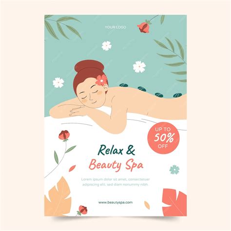 웰빙 포스터 템플릿 디자인 무료 벡터