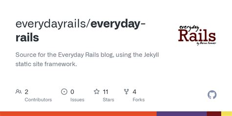 github everydayrails everyday rails source for the everyday rails blog using the jekyll