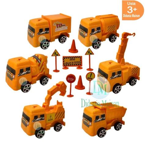 Jual Mainan Mobil Truk Konstruksi Set Pull Back Pcs Car Construction Jakarta Utara Didunia