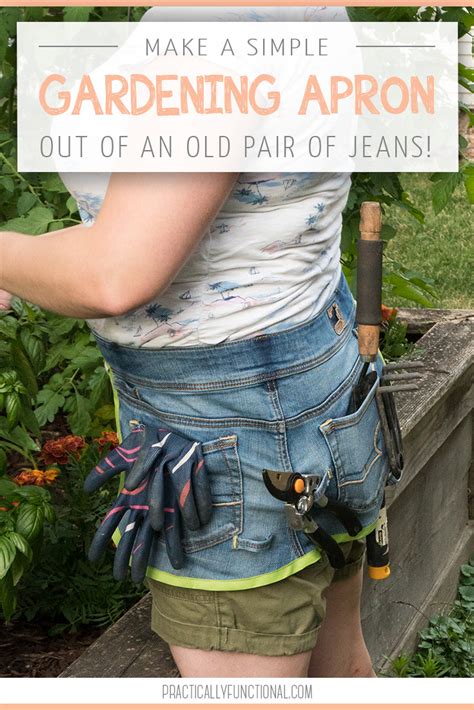 Diy Gardening Apron From Old Jeans