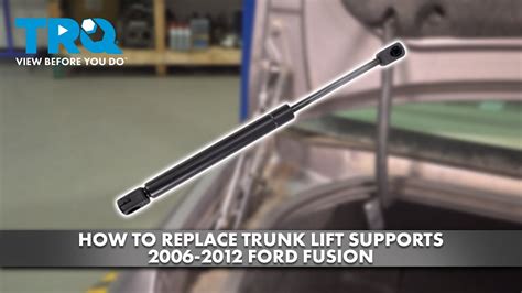 How To Replace Trunk Lid Lift Supports 2006 2012 Ford Fusion Youtube