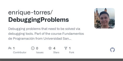 Github Enrique Torresdebuggingproblems Debugging Problems That Need