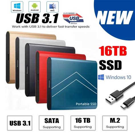 Mini Portable Ssd Type C Usb External Mobile Solid State Drive High Speed Tb Tb Tb