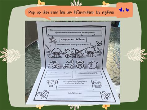 💥แจกฟรี Pop Up สื่อ ใบงานสังคม By ครูสังคม Facebook