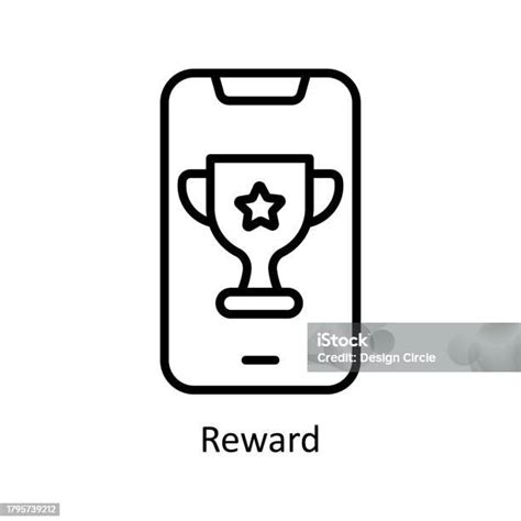보상 벡터 개요 아이콘 디자인 그림입니다 흰색 배경에 비즈니스 및 경영 기호 Eps 10 파일 3차원 형태에 대한 스톡 벡터 아트 및 기타 이미지 Istock