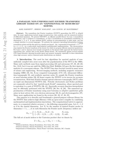 A Parallel Non Uniform Fast Fourier Transform Library Based On An